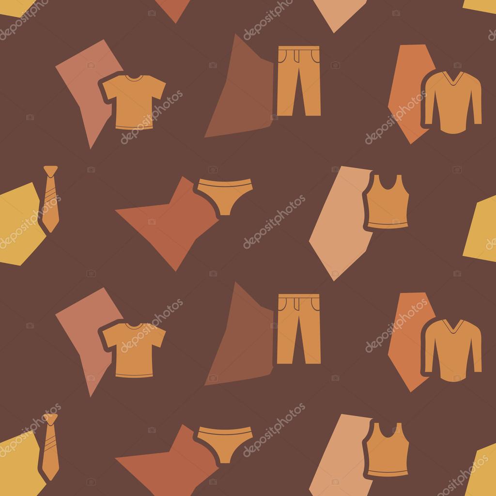 Seamless background with garments — Stock Vector © drutska #71208627