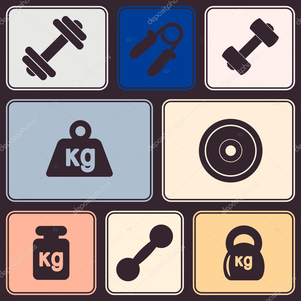 Seamless background with weight Stock Vector Image by ©drutska #86403822