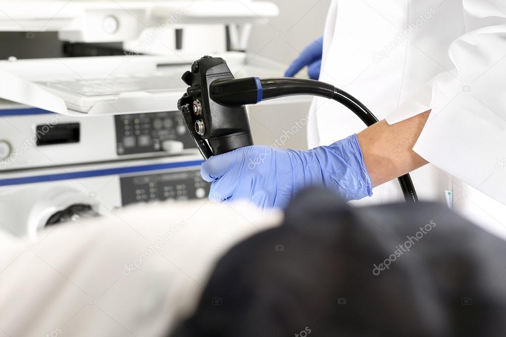 Colonoscope, gastroscope. Gastroscopy. — Stock Photo © robertprzybysz ...