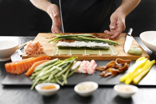 The steps for creating sushi Stock Photo by ©robertprzybysz 85738412