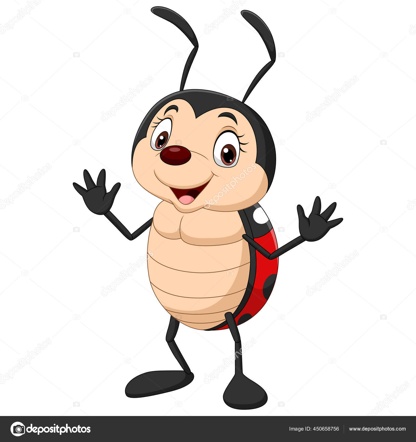 Happy Lady Bug Clipart