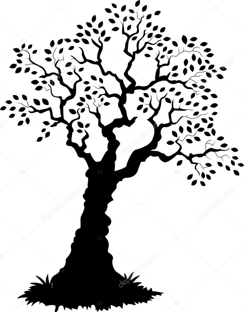 Tree silhouette Stock Vector by ©tigatelu 53337565