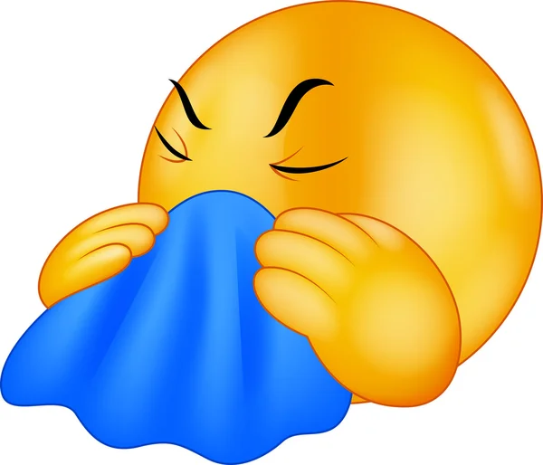 Emoticono de dibujos animados sonriente tos 2024