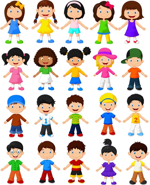Cute children cartoon collection Stock Vector Image by ©tigatelu #35063997
