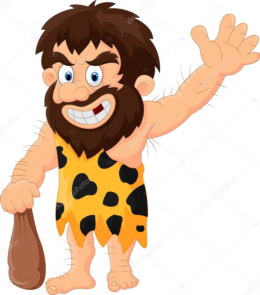 Cavernícola de dibujos animados vector, gráfico vectorial © tigatelu ...