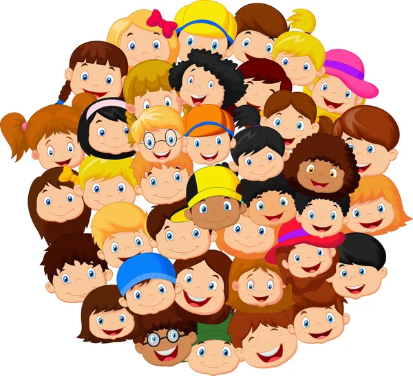 Happy crowd cartoon Vector Art Stock Images | Depositphotos