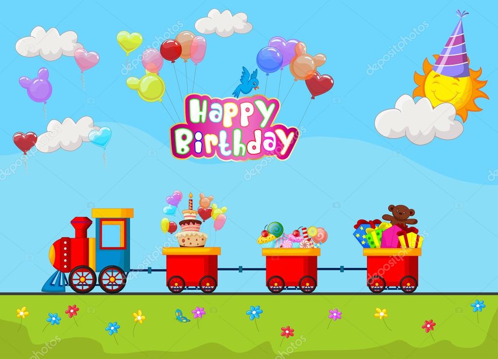 Birthday background cartoon Stock Vector Image by ©tigatelu #63512759