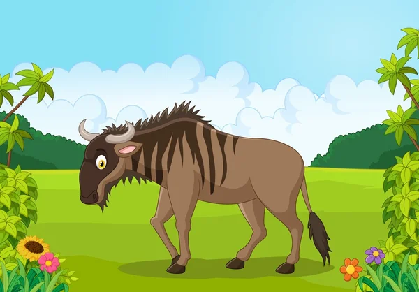 Wildebeest cartoon Vector Art Stock Images | Depositphotos