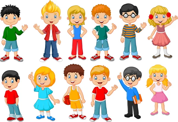 Cute children cartoon collection Stock Vector Image by ©tigatelu #35063997