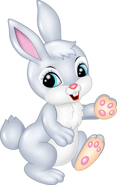 Vector Illustration Rabbit Sleeping Isolated White Background Stock ...