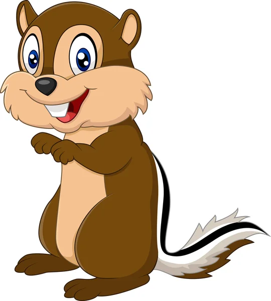 Cute Cartoon Chipmunk Face