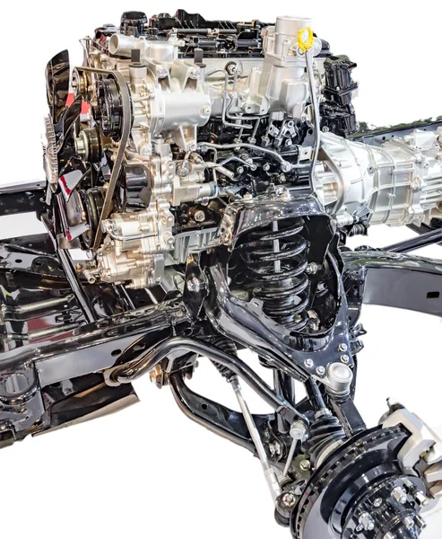 Internal parts of truck engine and system — Stock Photo ...