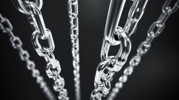Reflective chains moving ⬇ Video by © 3dmentat Stock Footage #78500306