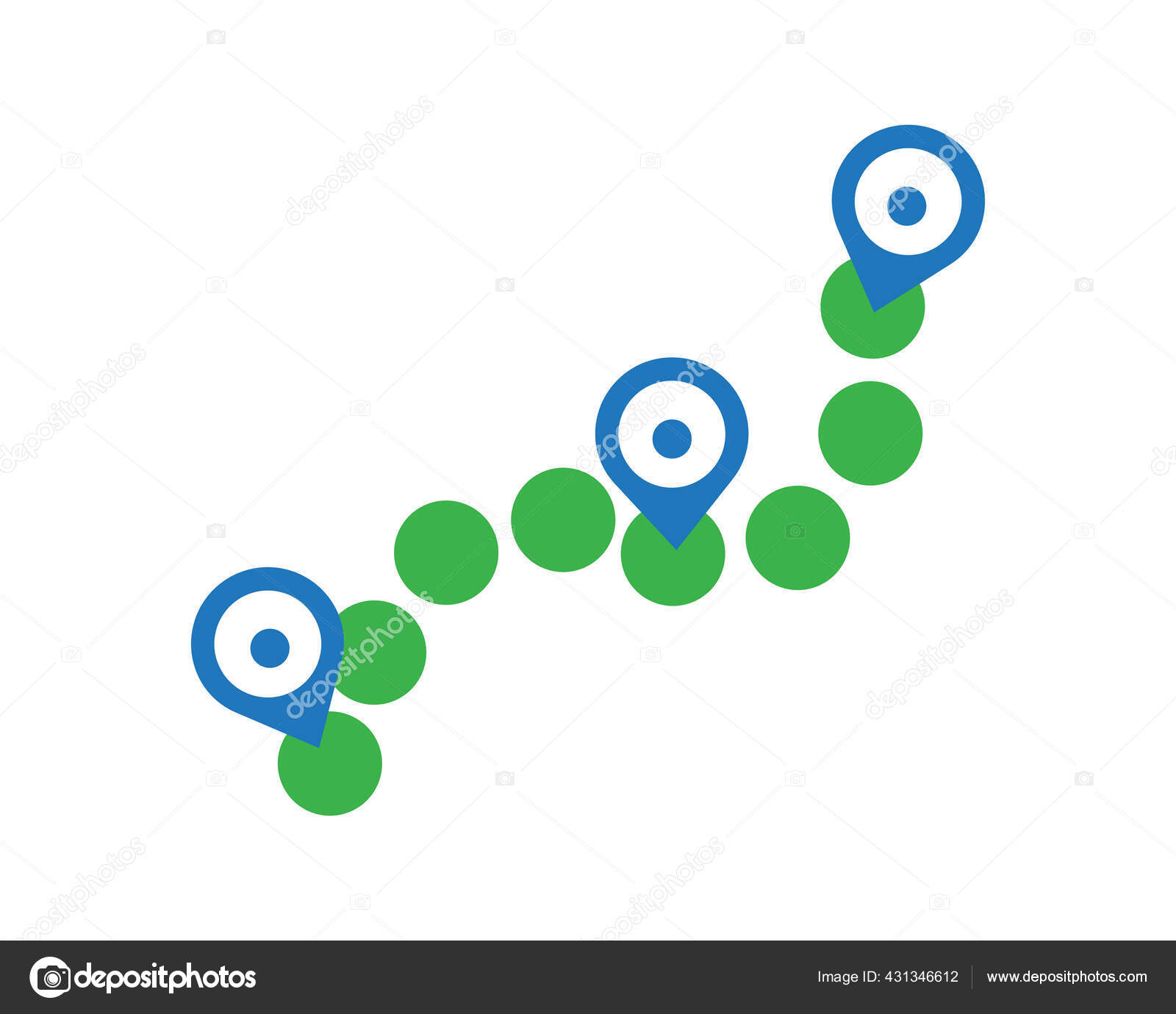 Location Point Logo Template Vector Icon Illustration Design Stock ...