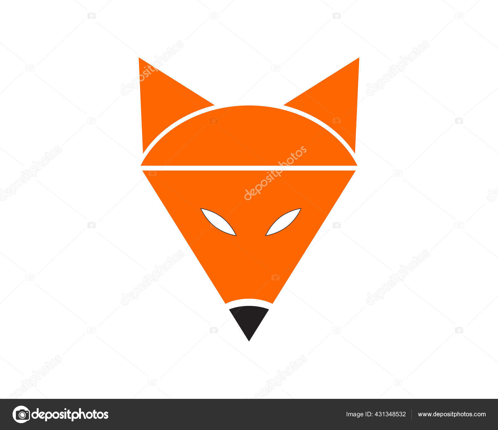 Fox Animal Head Logo Symbols Illustration Stock Vector by ©Heartlive ...