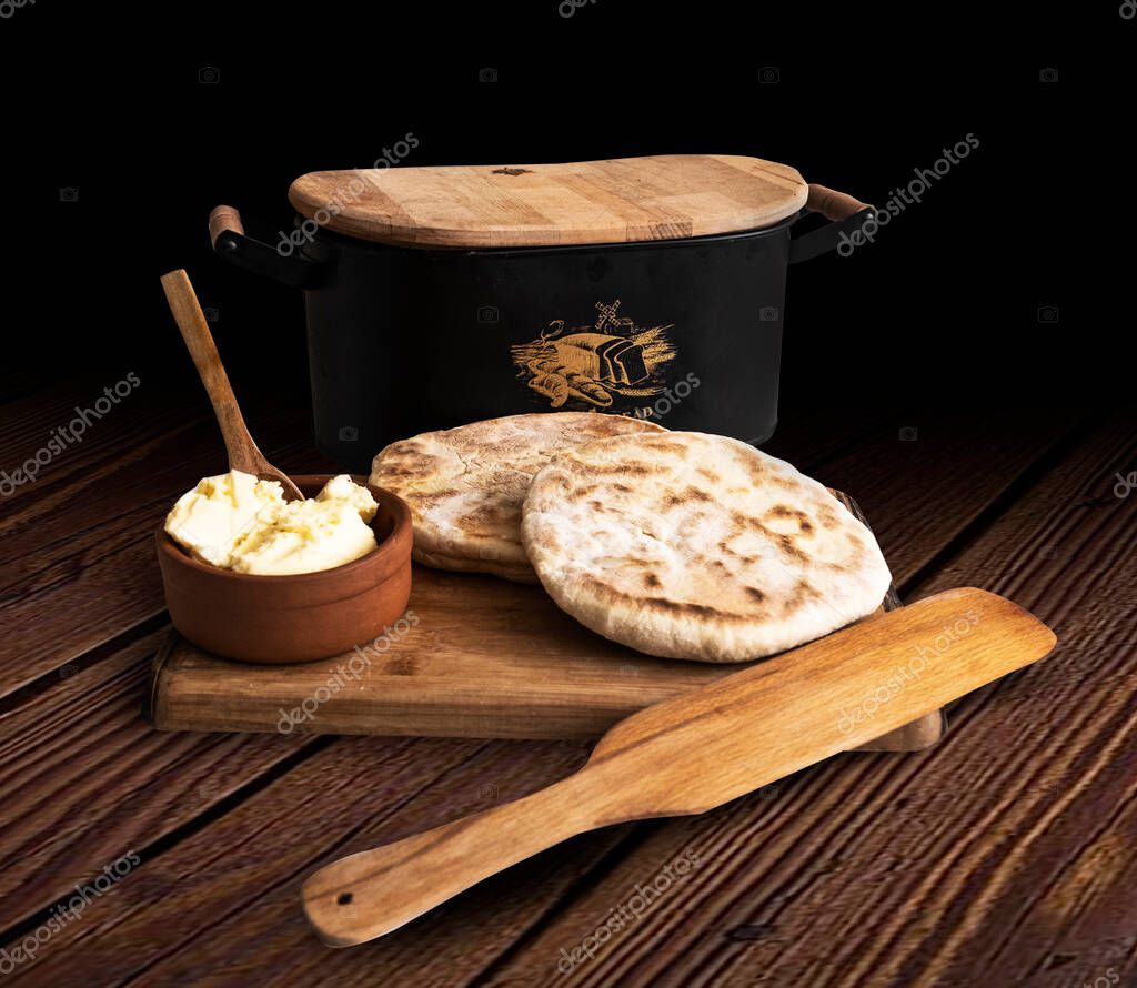 Pan turco tradicional. Es una especie de pan de la cocina turca y su ...