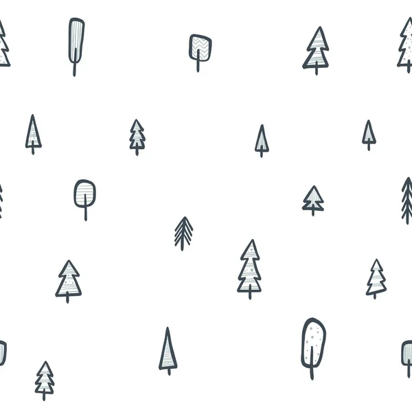 Hand drawn pine trees Stock Photos, Royalty Free Hand drawn pine trees ...