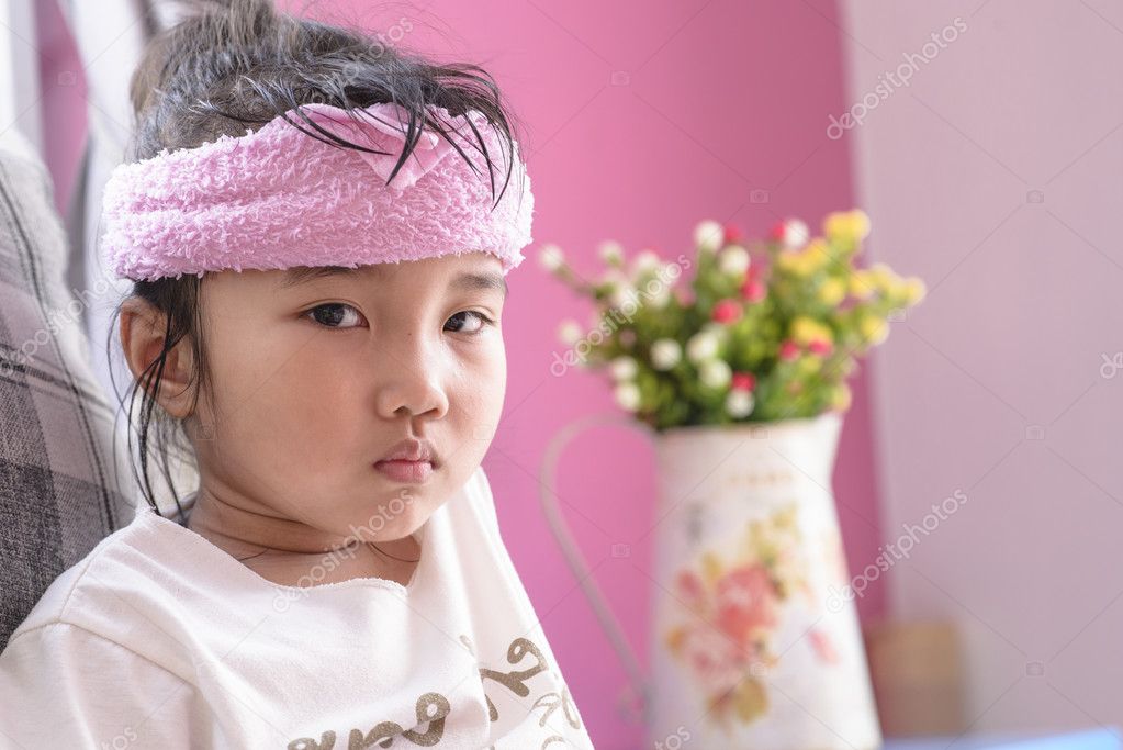 Sick Girl — Stock Photo © PathomP #72790153