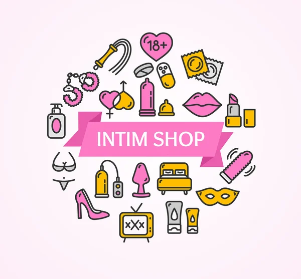 Intim Or Sex Shop Background Vector Stock Vector Image By ©mouse Md
