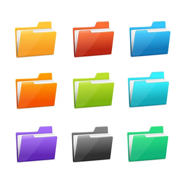 Set of computer folder. Stock Vector Image by ©pokomeda #38469655