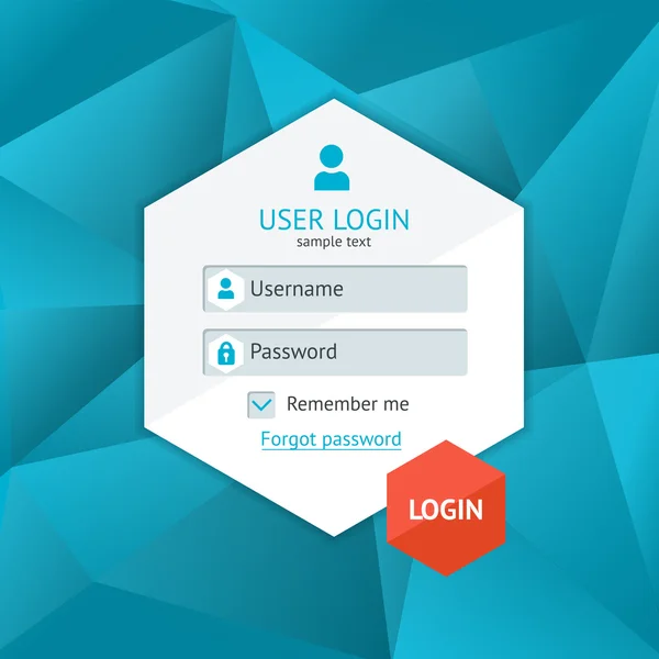 User Login window concept, login web page, vector illustration Stock ...