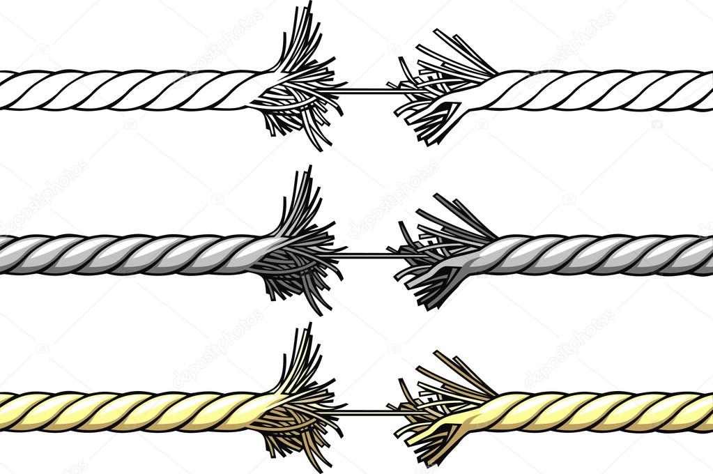 Old damaged rope Stock Vector Image by ©pepeemilio2 #103208994