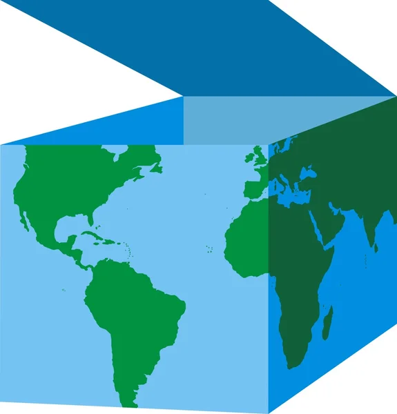 100,000 世界地图作为多维数据集 Vector Images | Depositphotos