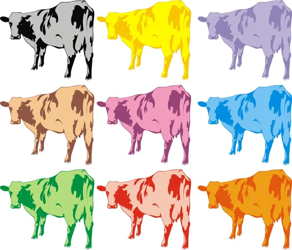 Cow and bull set Stock Vector Image by ©Dr.PAS #6260757