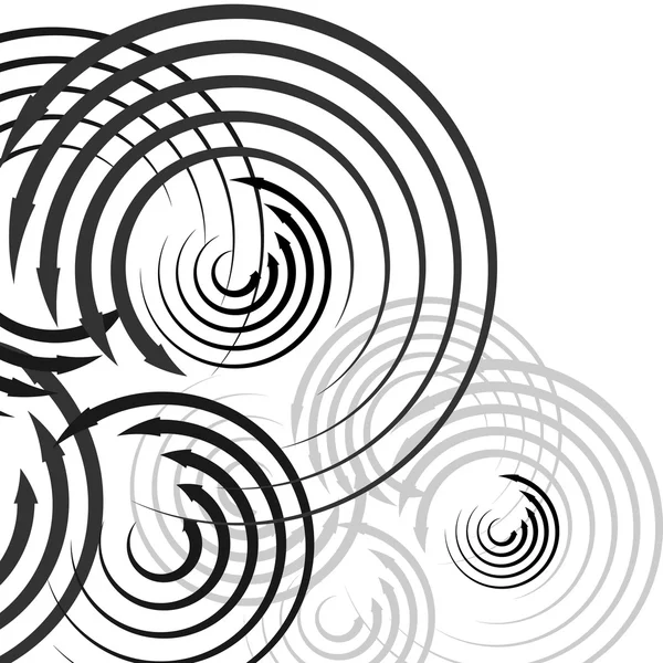 Whirlpool, black hole, radial lines with rotating distortion. Abstract ...