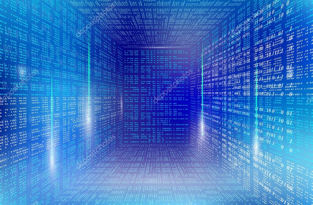 Matrix background Stock Vector by ©Mertsalovvw 84803554