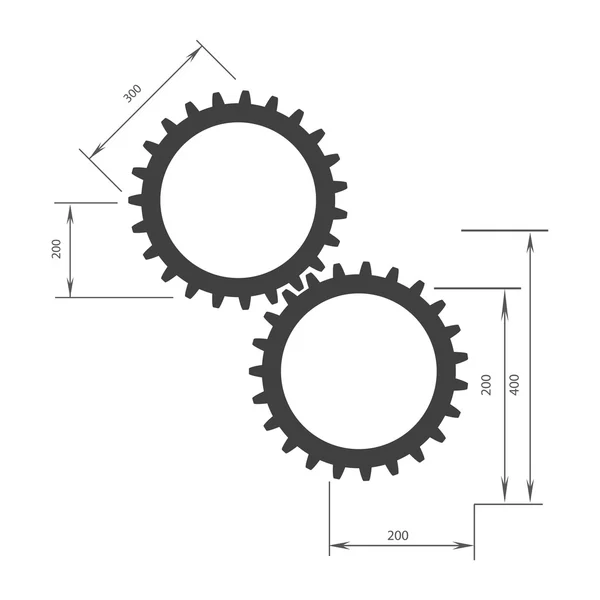 Drawing gears drawing gears Stock Vector Image by ©Mertsalovvw #95913508