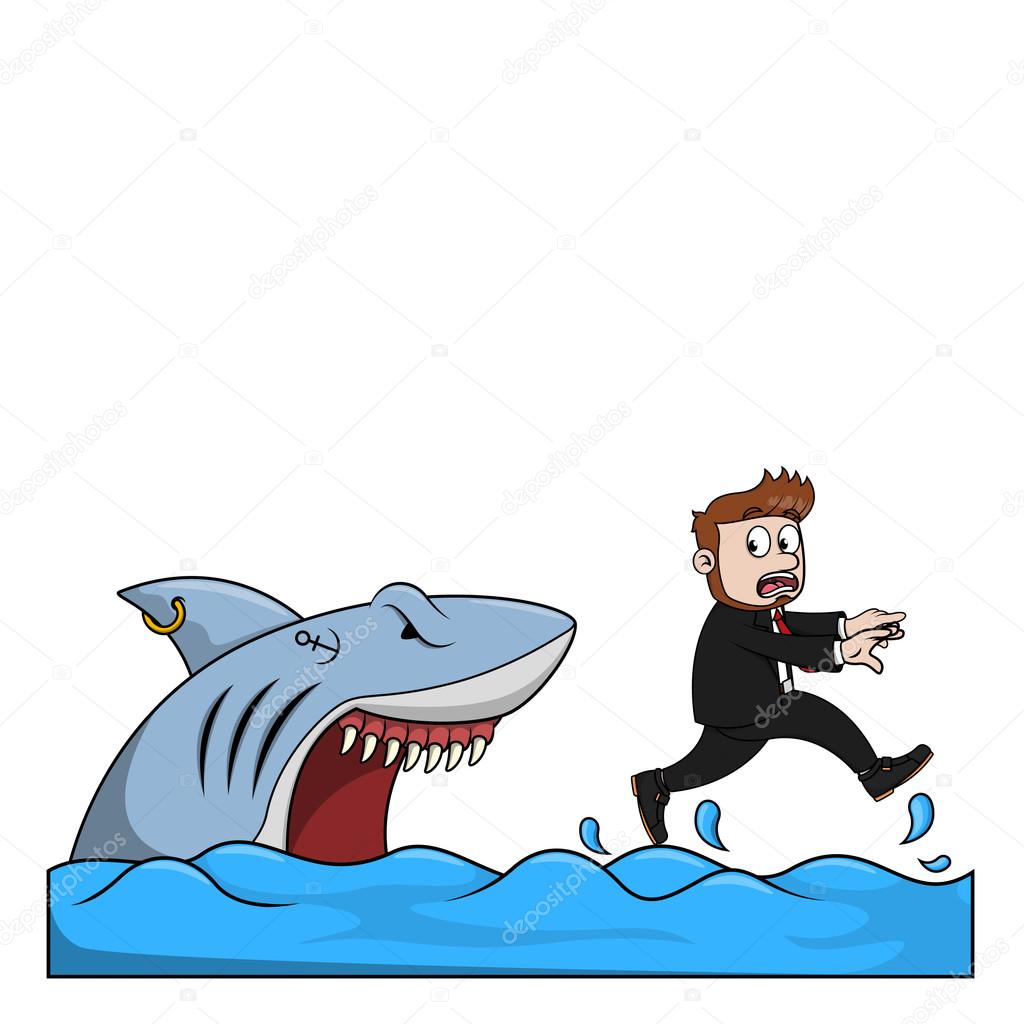 Cartoon Shark Attack