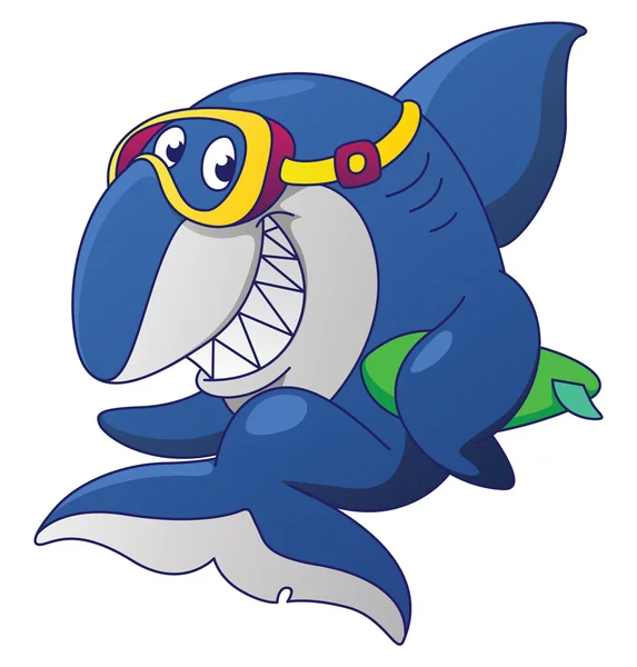 Karakter maskot hiu Vektor Stok, Ilustrasi Karakter maskot hiu Bebas ...