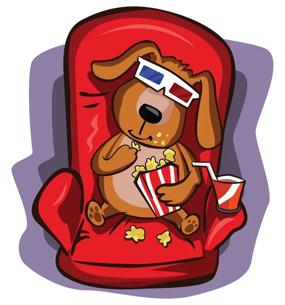 Dog watching tv Vector Art Stock Images | Depositphotos