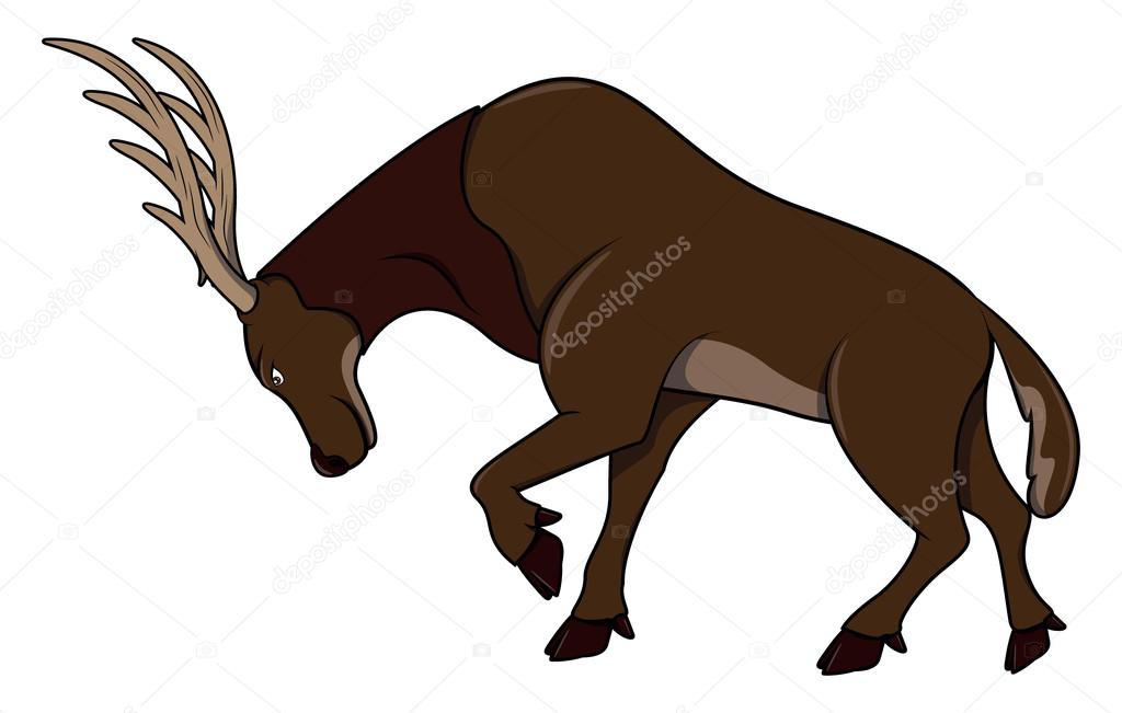 Zeichentrickfilm Hirsch Stock-Vektorbild von ©indomercy2012 76315885