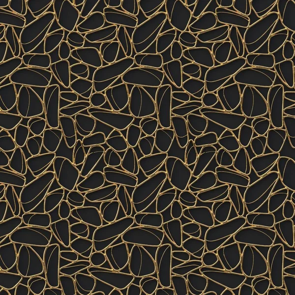 Ilustraci n 3d. Fondo abstracto. Cuadr cula de pol gonos dorados con sombra aislada sobre fondo ...