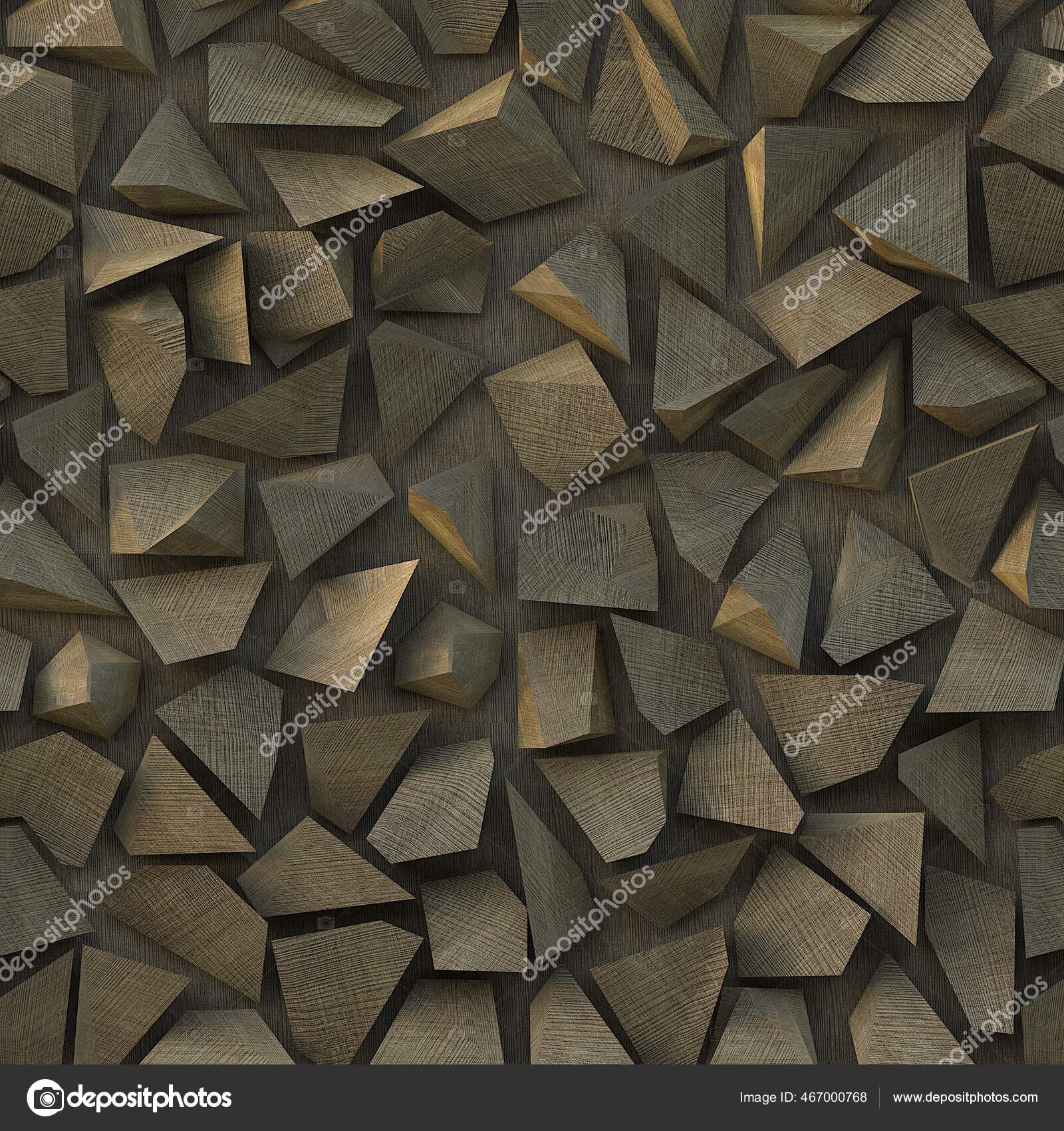 Illustration Wooden Triangles Background Wood Abstract Low Poly Background Polygonal — Stock ...