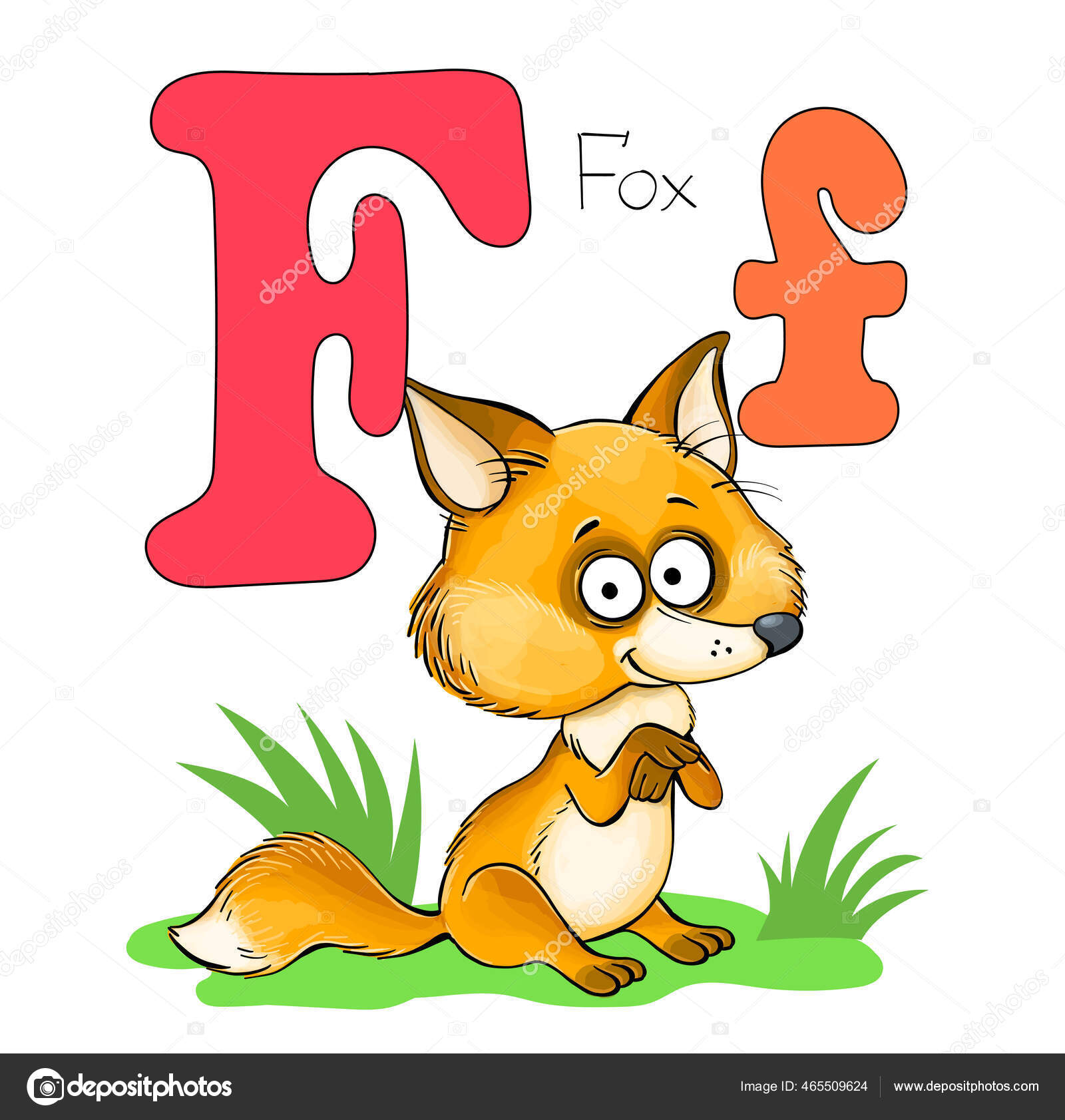 Download - Vector illustration. Alphabet with animals. Large capital ...