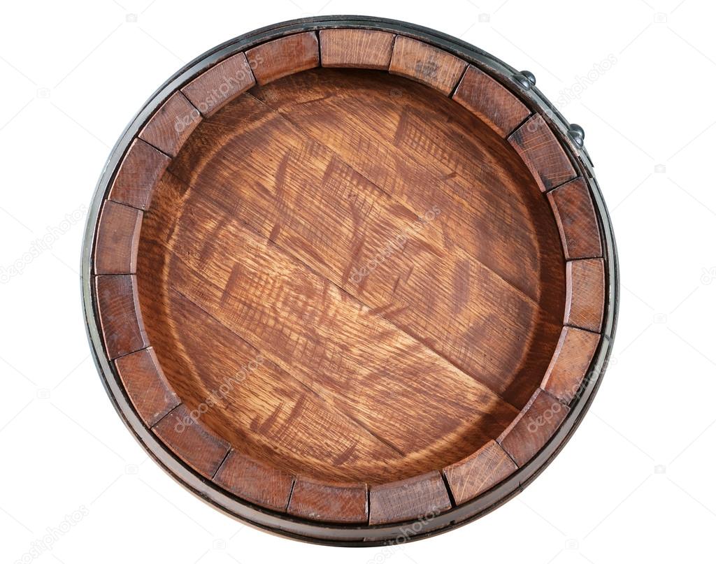 Barrel front view on white background Stock Photo by ©Bormotov 105632604