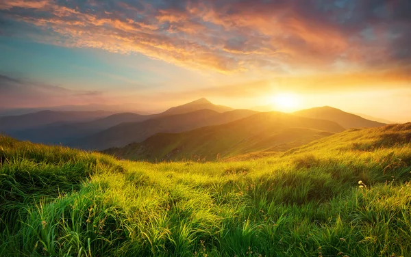 Mountain valley during sunrise - Stock Image - Everypixel