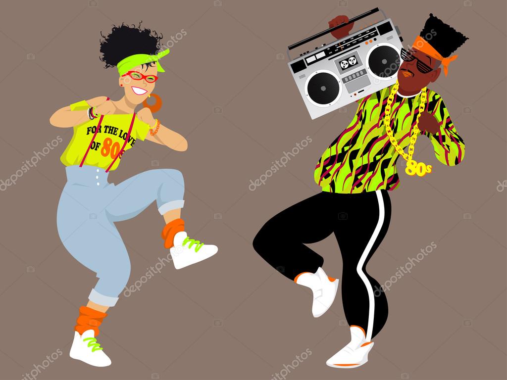 1980s hip hop Stock Vector Image by ©Aleutie #102360640