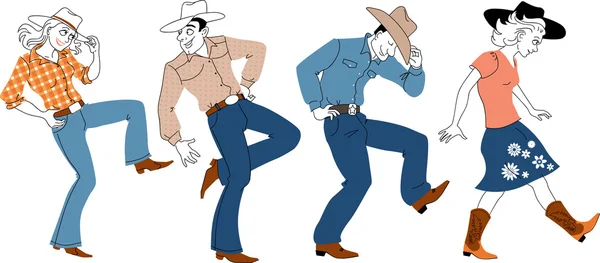 Country western dance Stock Vectors, Royalty Free Country western dance ...