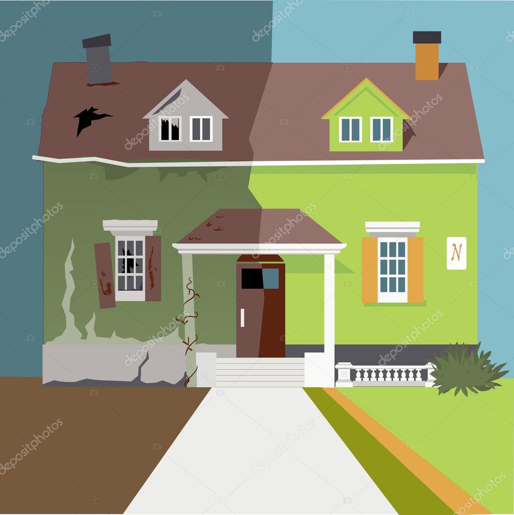 Flip the house — Stock Vector © Aleutie #51913881