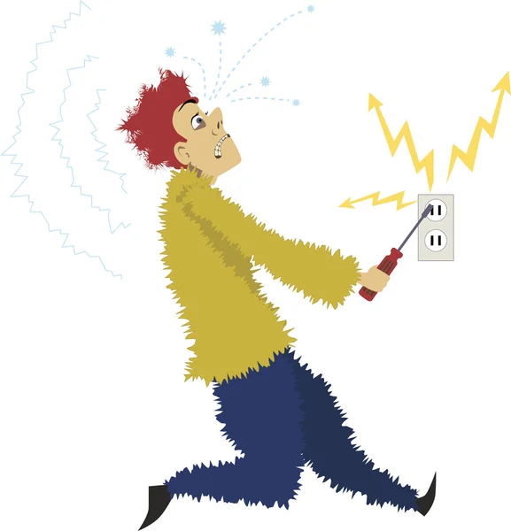 Electrocutado imágenes de stock de arte vectorial | Depositphotos