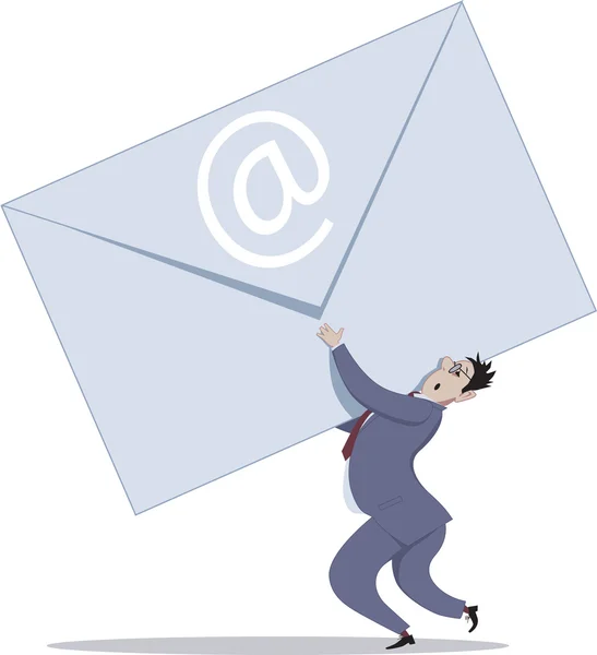 Email Overload Cartoon