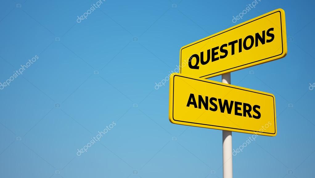 Question and Answer Signpost with Clipping Pat — Stock Photo © eabff ...