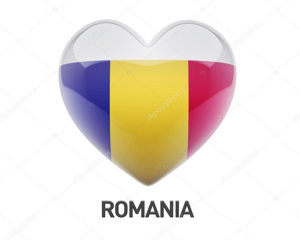Romania Flag Heart Icon Stock Photo by ©eabff 54679747
