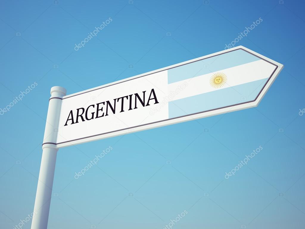Signo de bandera de Argentina — Foto de stock © eabff #54702035
