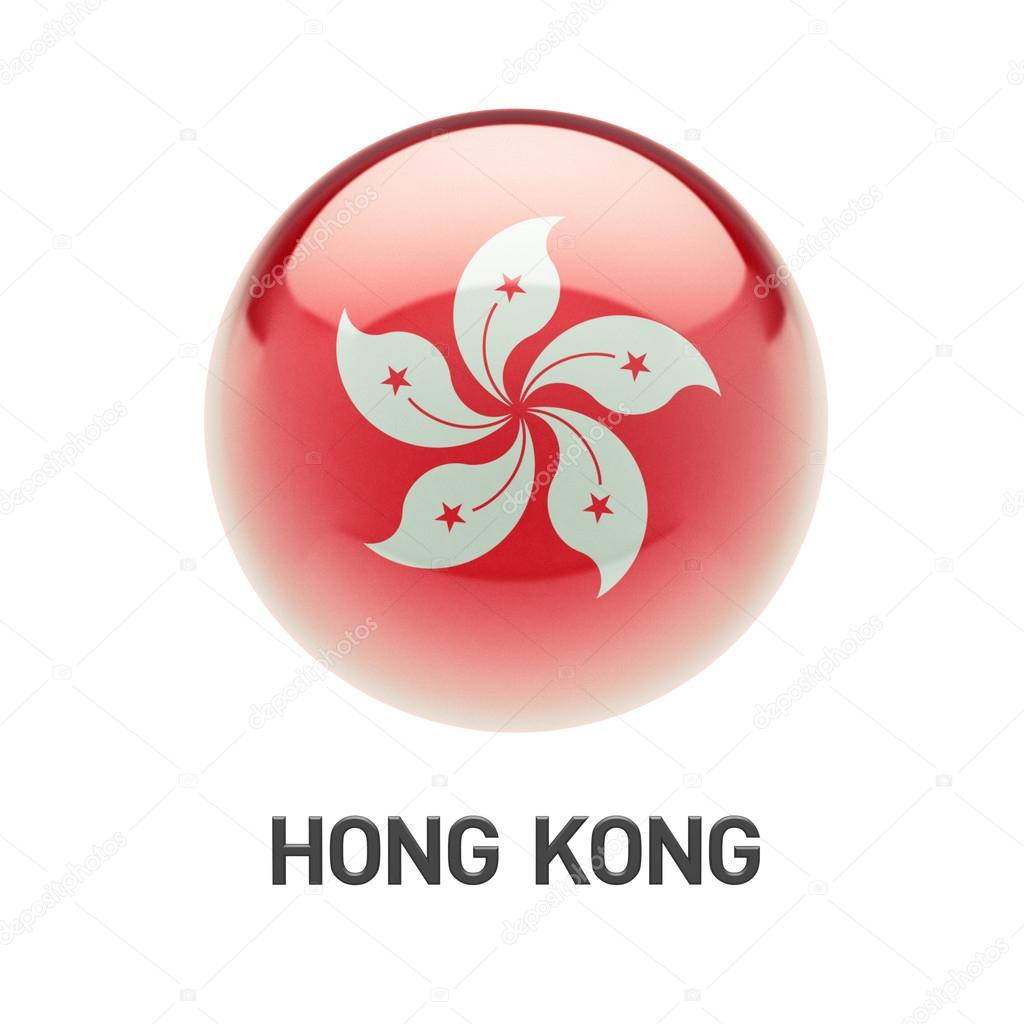 Hong Kong Flag Icon Stock Illustration by ©eabff #54705627