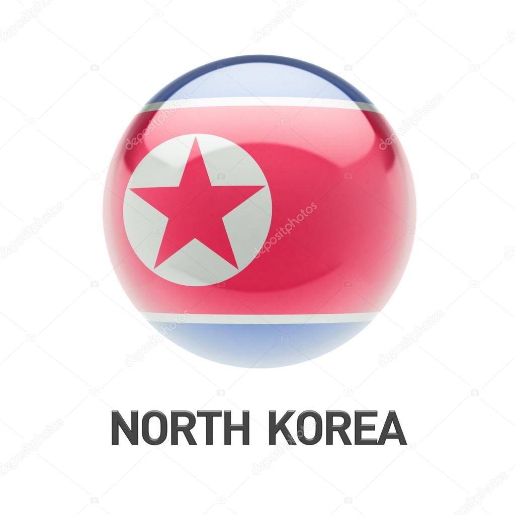 North Korea Flag Icon — Stock Photo © eabff #54705693